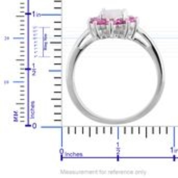 Jewelry | Lab Created Opal Simulated Pink Diamond Ring | Poshmark